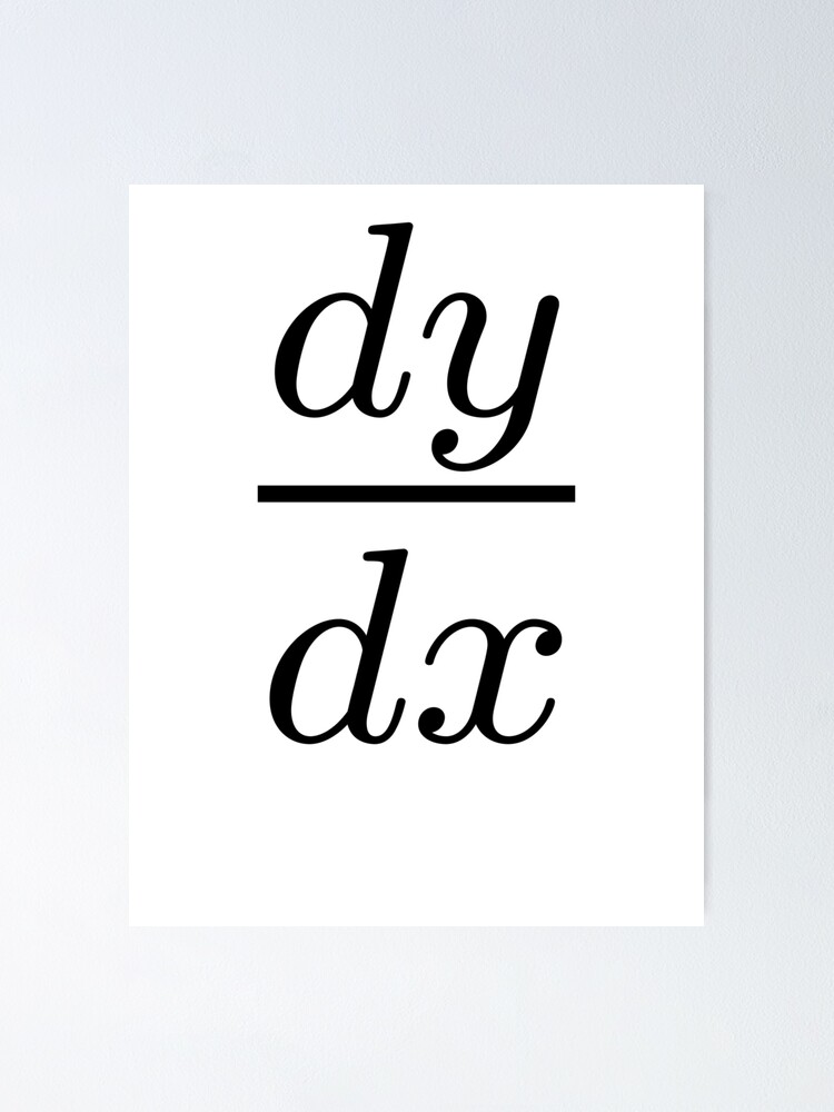 "Derivative Calculus" Poster for Sale by criangulien | Redbubble