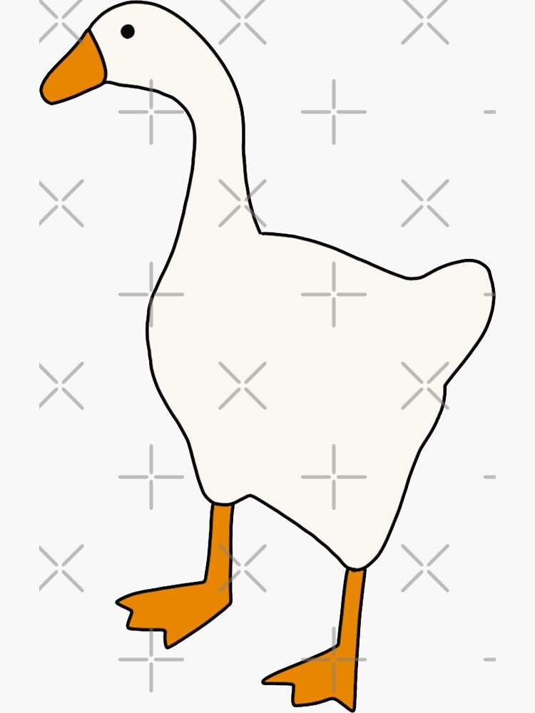 "Untitled Goose Game" Sticker for Sale by FanFoxy | Redbubble