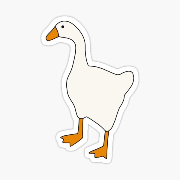 "Untitled Goose Game" Sticker for Sale by FanFoxy | Redbubble