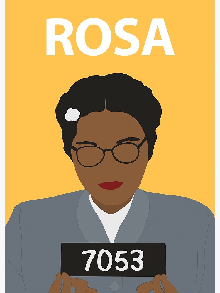 "Rosa Parks - Minimalist Art - Iconic Faces" Art Print for Sale by ...