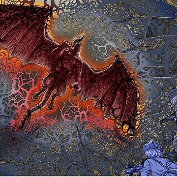 "Zodd Flying Over Forest" Sticker for Sale by manzellix | Redbubble