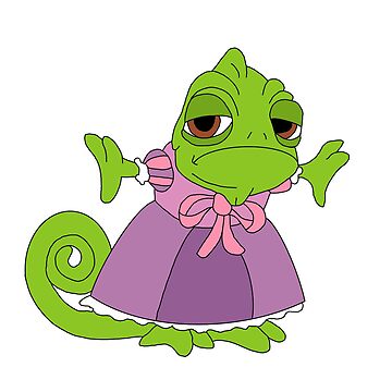 "Tangled-pascal in dress" Sticker for Sale by JT-Doodles | Redbubble