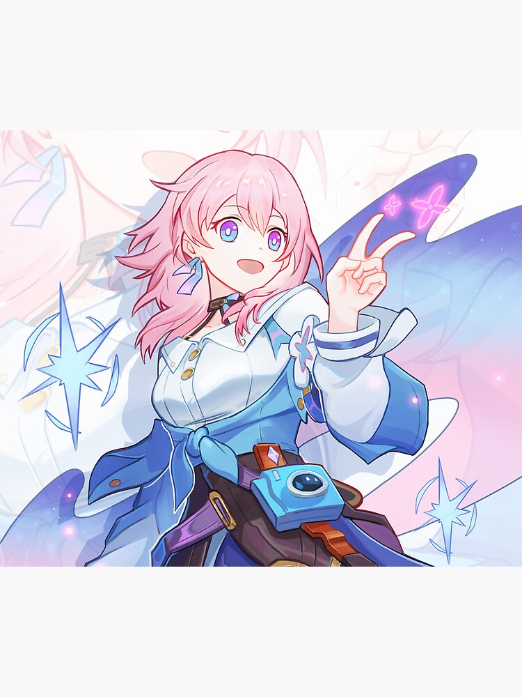 "Honkai star rail: march 7th " Sticker for Sale by Atheva | Redbubble