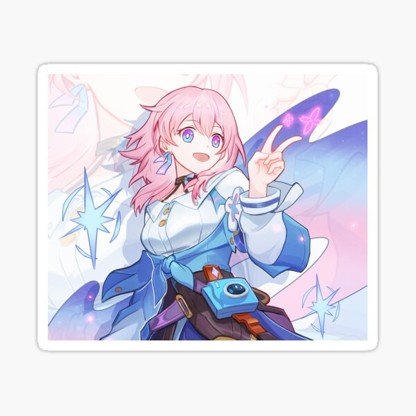 "Honkai star rail: march 7th " Sticker for Sale by Atheva | Redbubble