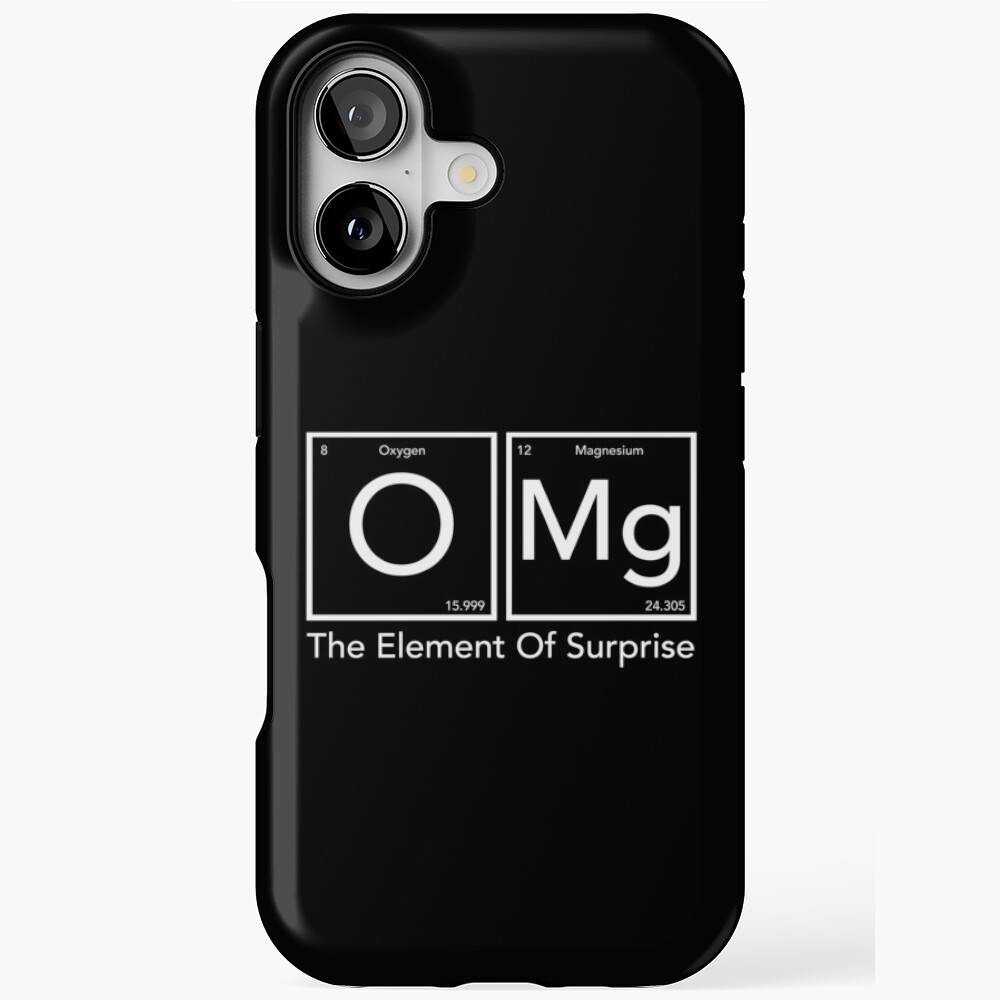 "OMG the Element of Surprise - Science Humor" Essential T-Shirt for ...