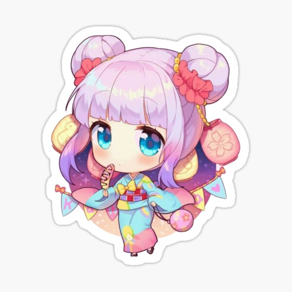 "Kanna Kamui - New Years Kimono" Sticker for Sale by shoxx | Redbubble