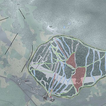 "Powder King Resort Trail Map" Art Print for Sale by mapsynergy | Redbubble