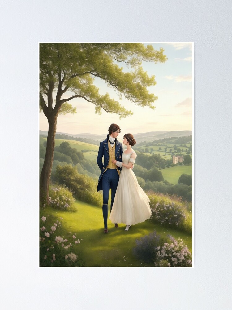 "Mr Darcy And Elizabeth Bennett Pride And Prejudice Inspired Art ...
