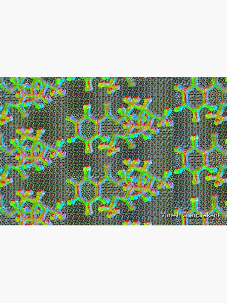 Cocaine Molecule Vinyl Decal Sticker for Laptop Cellphone or Science ...