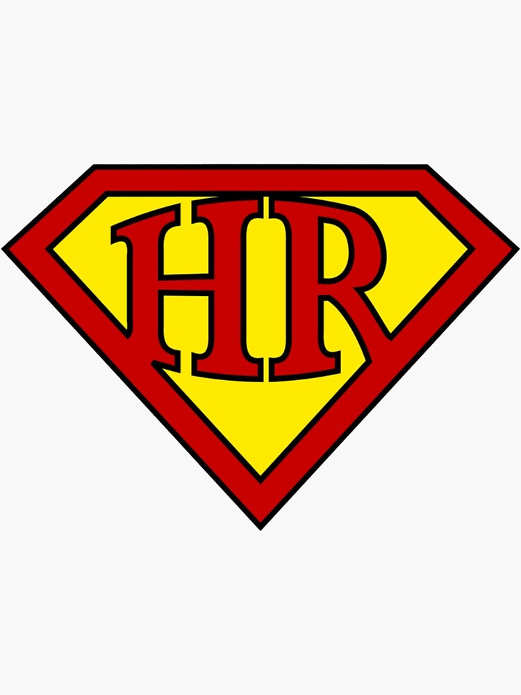 "HR Superhero" Sticker for Sale by MyNameIsntHR | Redbubble