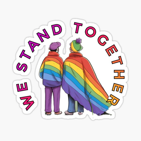 "We Stand Together" Sticker for Sale by aalorro | Redbubble