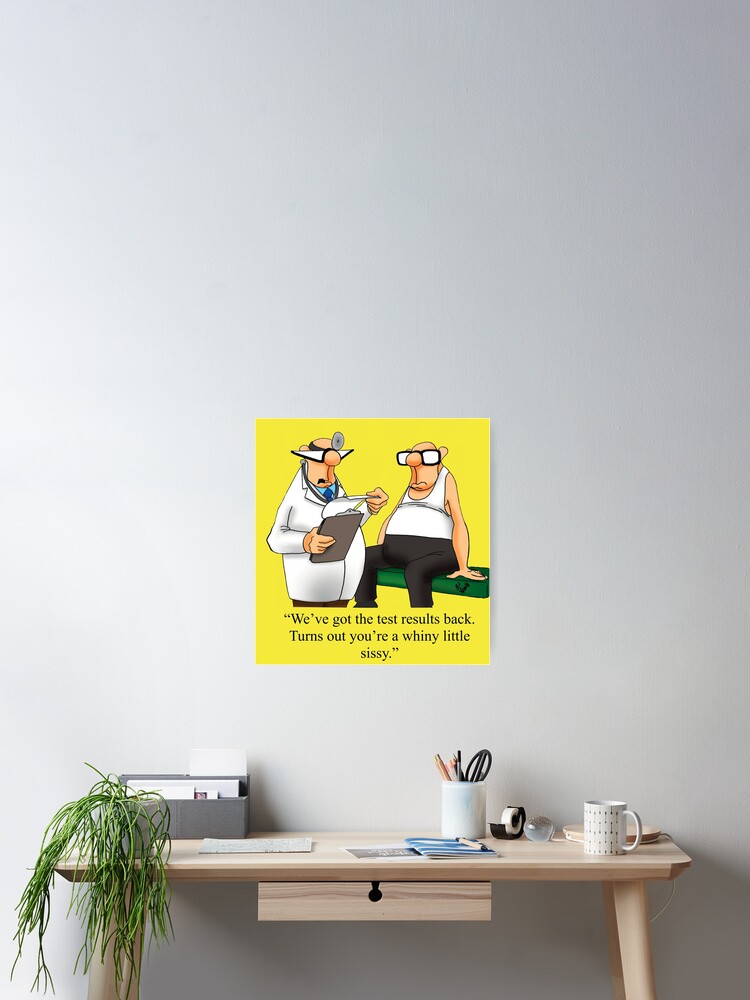 "Funny Spectickles Medical Health Cartoon Humor" Poster for Sale by ...