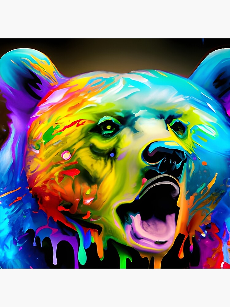 "Acid Bear" Poster for Sale by DivineArt987 | Redbubble
