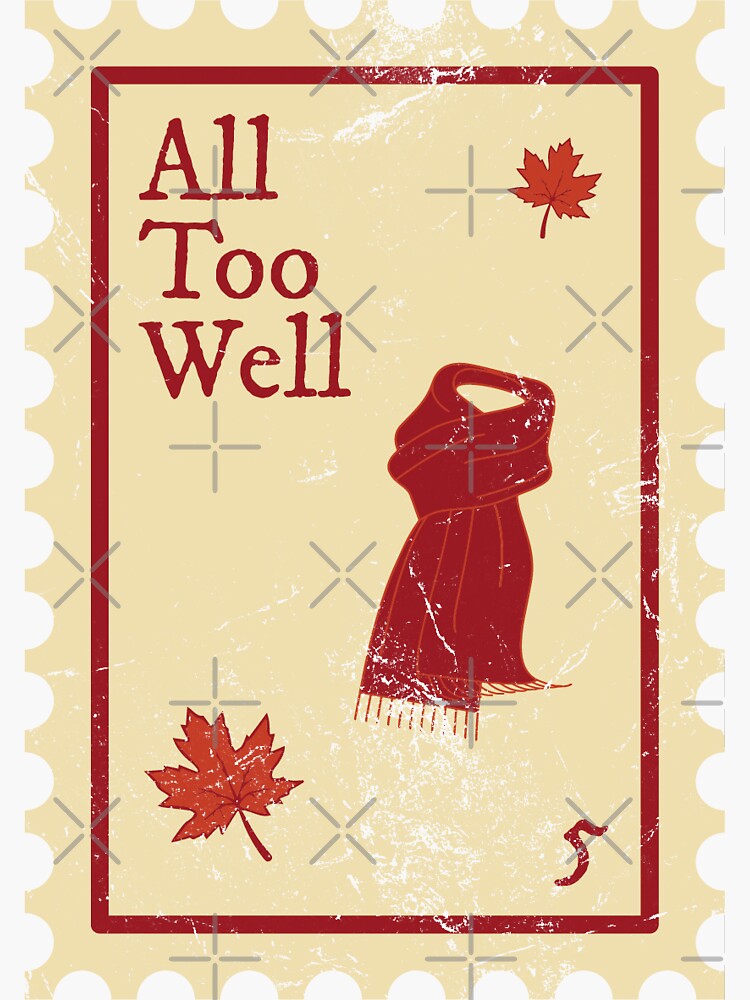 "All too well Taylor Swift, Stamp" Sticker by Jujiab | Redbubble
