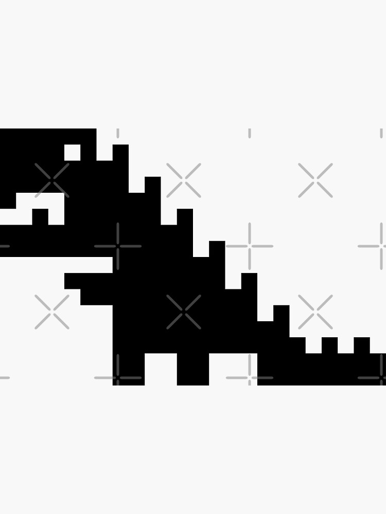 "Pixel Dinosaur. 8 Bit T-Rex." Sticker for Sale by Si Pakne | Redbubble