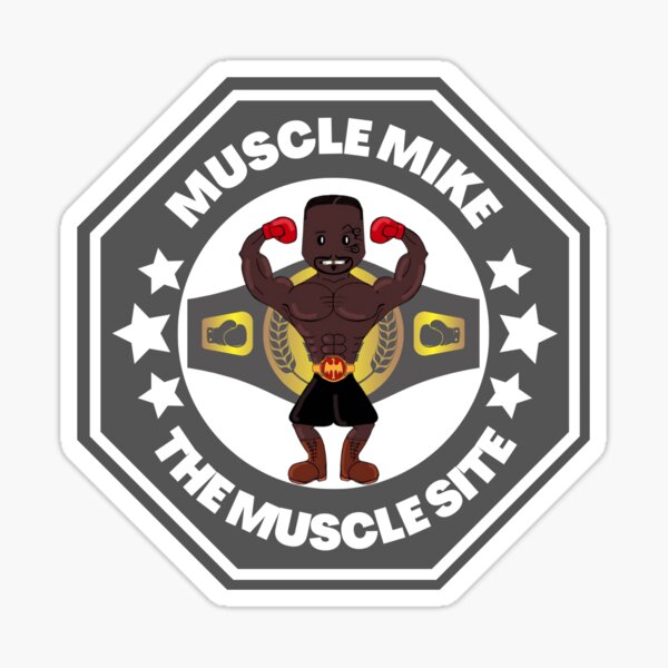 "muscle mike" Sticker by The-muscle-site | Redbubble