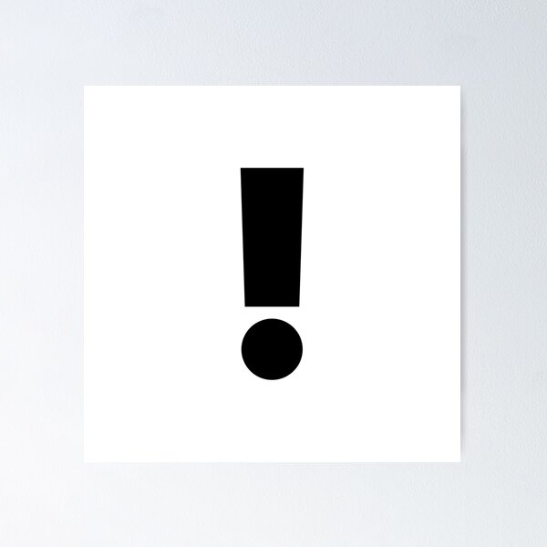 Bubble Letter Exclamation Point