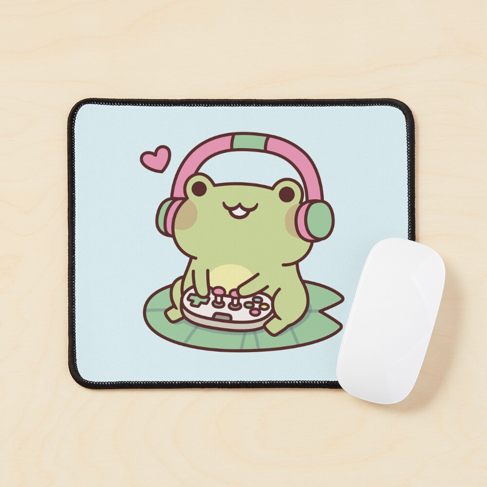 "Cute Gamer Frog Loves Playing Video Games" Sticker for Sale by ...