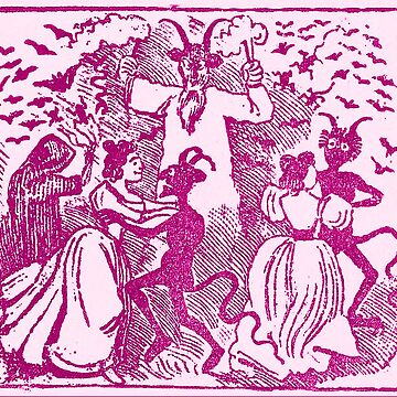 "Pink Witches with Devils | Dancing | Demons | Witches| Sabbath ...