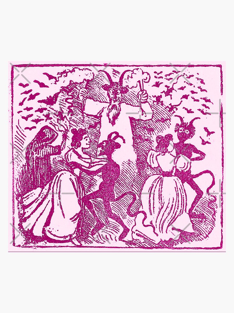 "Pink Witches with Devils | Dancing | Demons | Witches| Sabbath ...