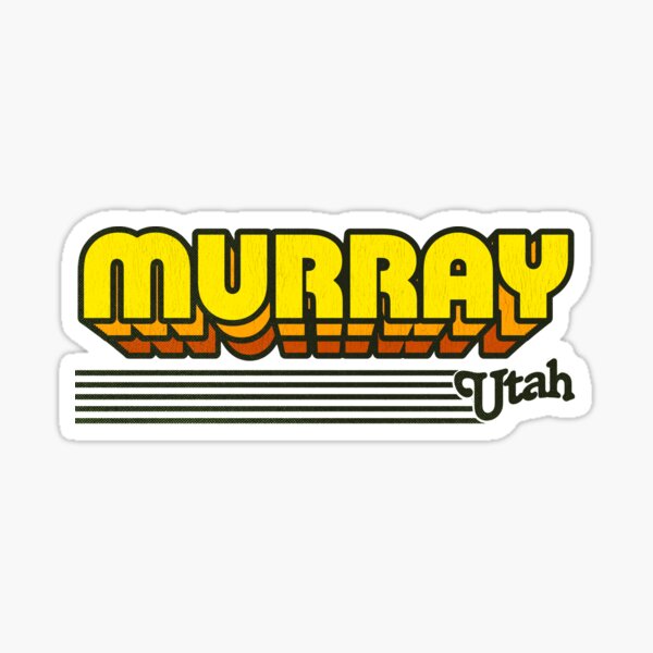 "Murray, Utah | Retro Stripes" Sticker by retroready | Redbubble