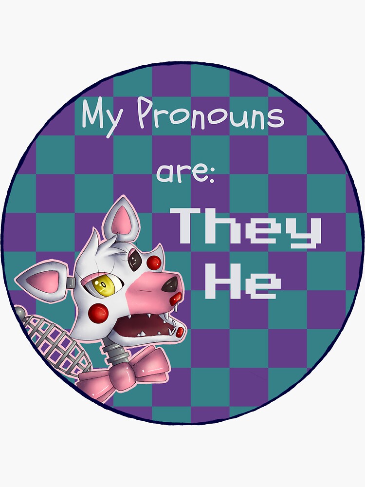 "The Mangle - They/He" Sticker for Sale by grimxollie | Redbubble