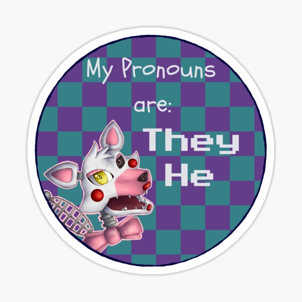 "The Mangle - They/He" Sticker for Sale by grimxollie | Redbubble