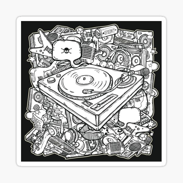 "Turntable" Sticker by traumfaenger | Redbubble