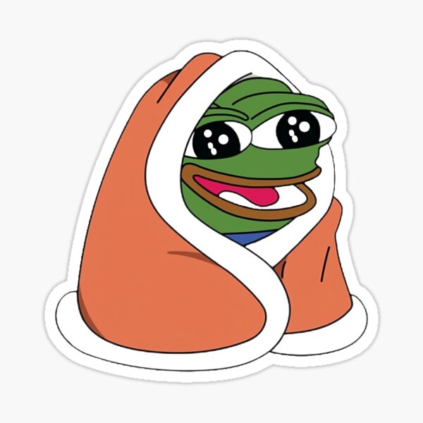 "Emote PEPO BLANKET" Sticker for Sale by kapkoo | Redbubble
