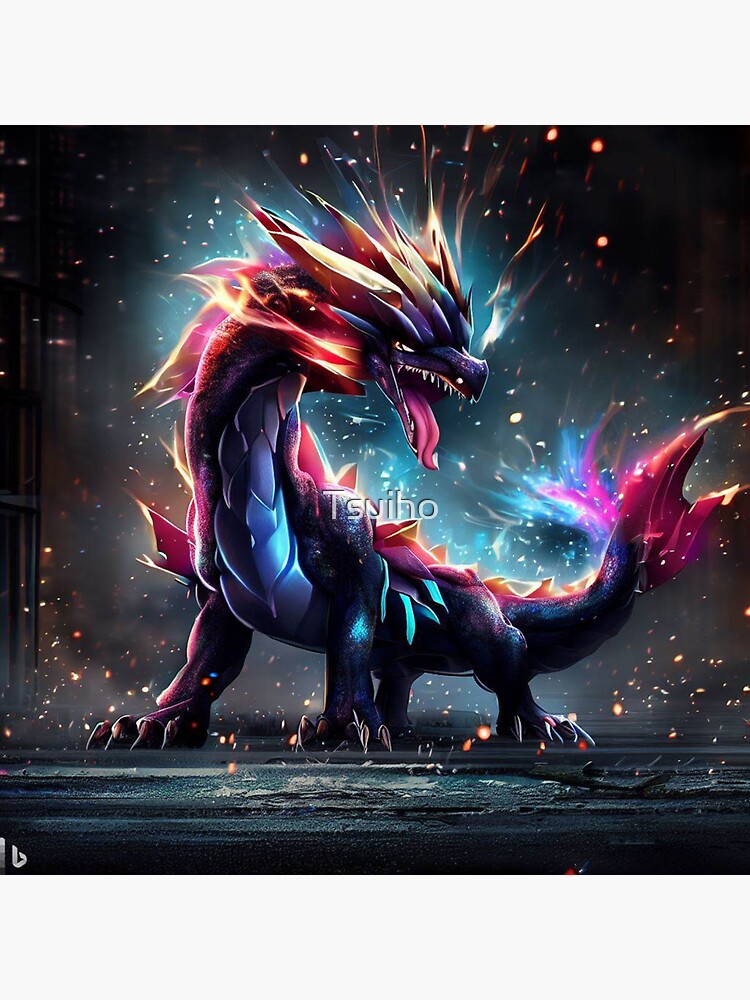 "Genryu, the monarch of the skies" Sticker for Sale by Tsuiho | Redbubble