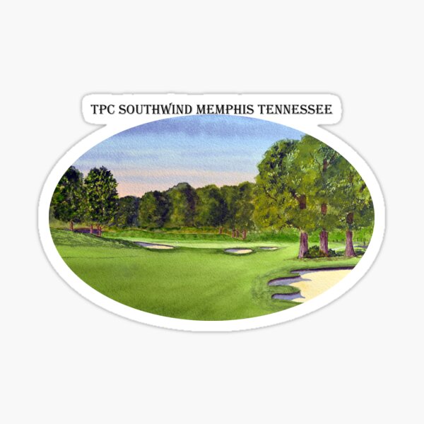 "TPC Southwind Golf Course Hole #1" Sticker for Sale by William Holkham ...