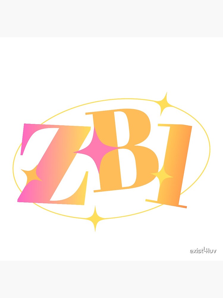 "zb1" Sticker for Sale by exist4luv | Redbubble
