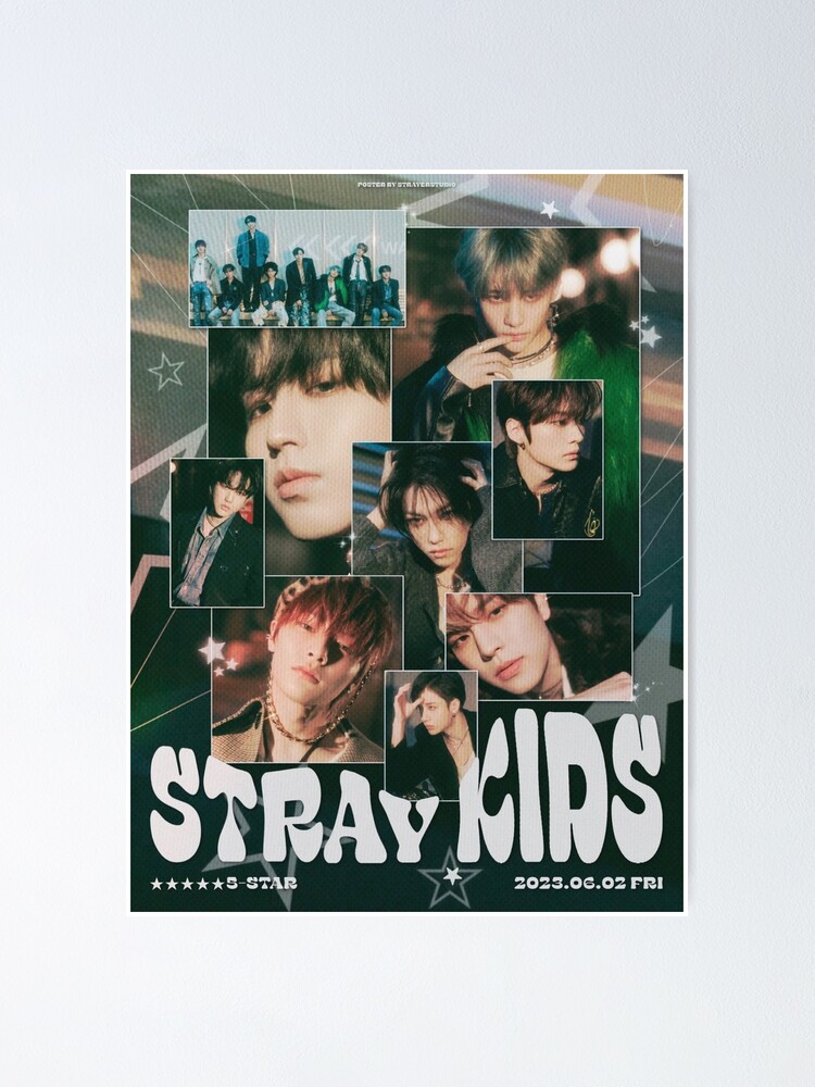 "Stray Kids 5STAR SKZ 스트레이 키즈 3RACHA ot8 members poster comeback concept kpop boy group jyp ...
