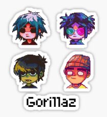 Gorillaz: Stickers | Redbubble