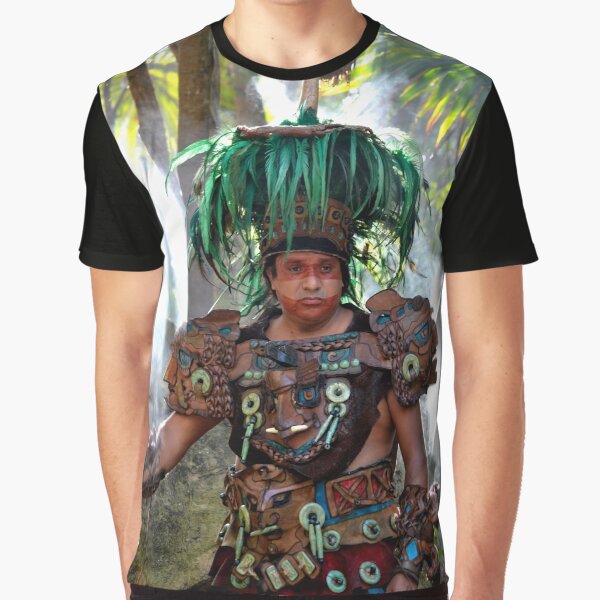 "Riviera Maya Yucatan Mayan Culture Traditional Costume" Graphic T ...