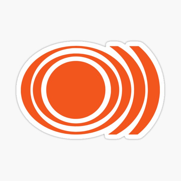 "SUNN O))) Embroidered Logo - Red On Black" Sticker for Sale by ...