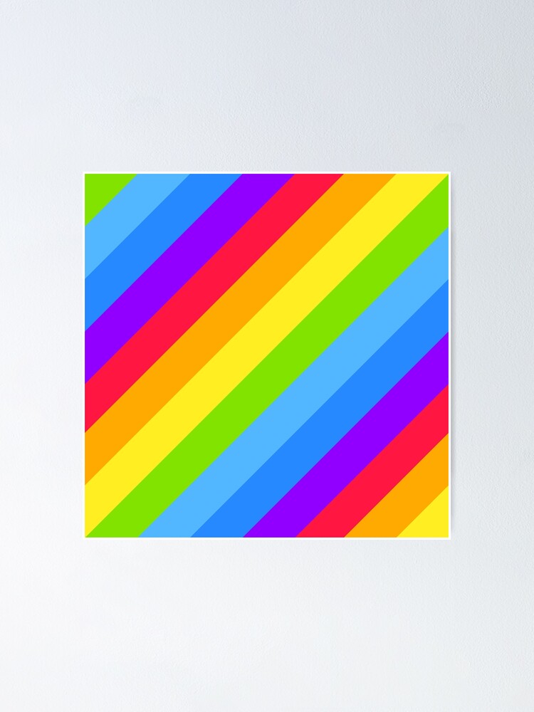 "RAINBOW diagonal" Poster by Slanapotam | Redbubble