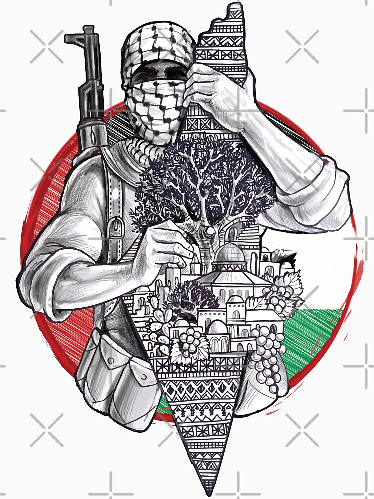 "Palestinians Resist for Existence Palestine Jerusalem Freedom Map ...