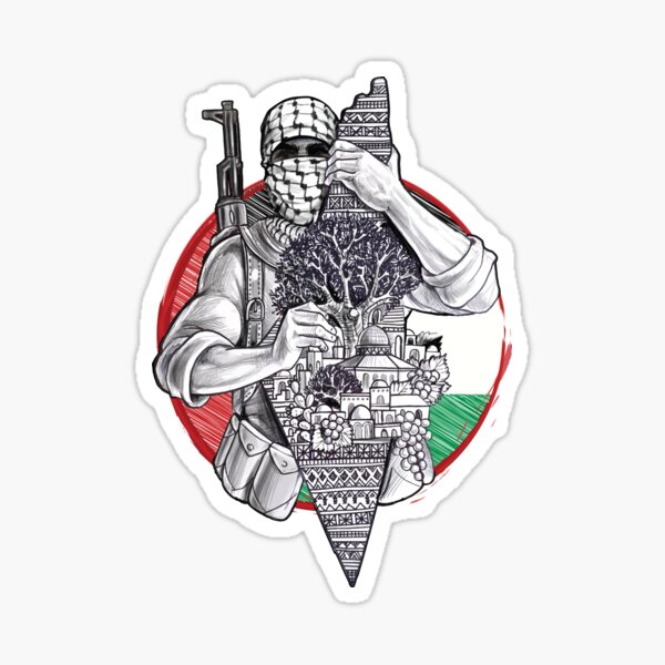 "Palestinians Resist for Existence Palestine Jerusalem Freedom Map ...