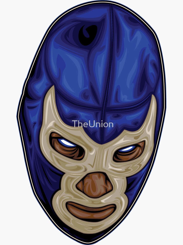 "Blue Demon (Luchador)" Sticker for Sale by TheUnion | Redbubble