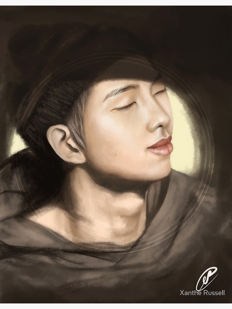 "RM (BTS) - portrait in brown" Photographic Print by dangerbeforeyou ...