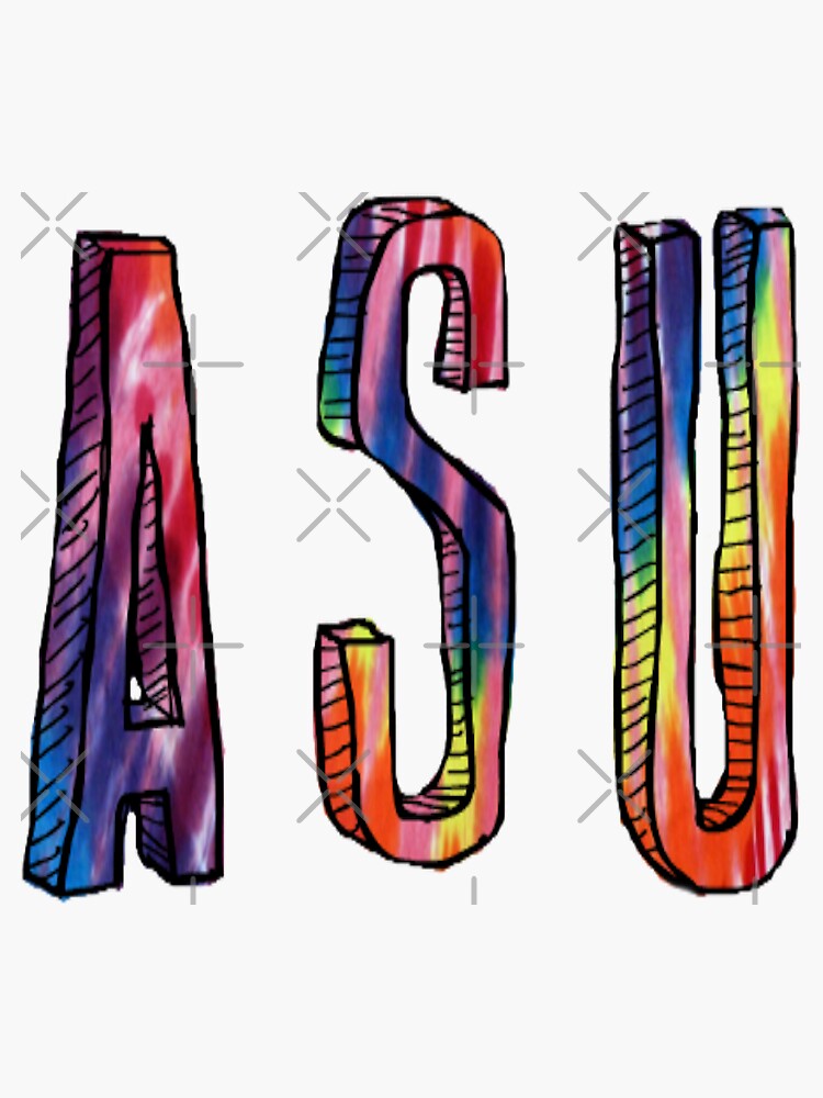"ASU" Sticker for Sale by kamrynharris18 | Redbubble