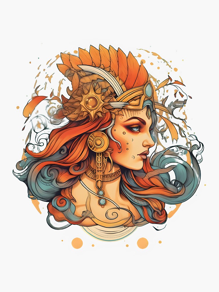 "Greek Mythology Athena" Sticker for Sale by CraftMiller | Redbubble