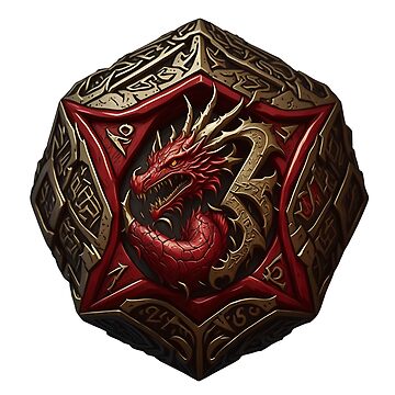 "Dnd dice emblem #4" Sticker for Sale by PrintDesignFlow | Redbubble