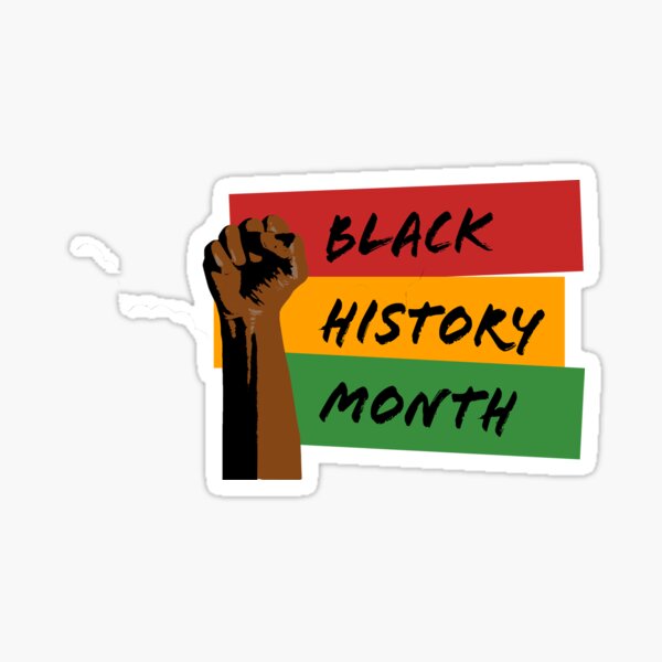 "Empowering Voices: Celebrating Black History Month" Sticker for Sale ...