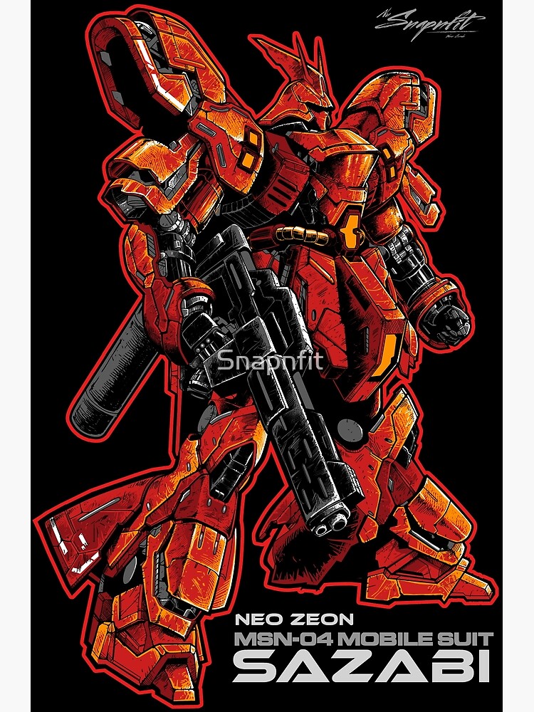 "Sazabi" Art Print by Snapnfit | Redbubble