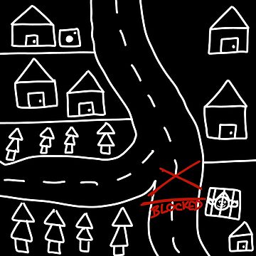 "Dalry County Map Design" Sticker for Sale by Boxer-n-co | Redbubble