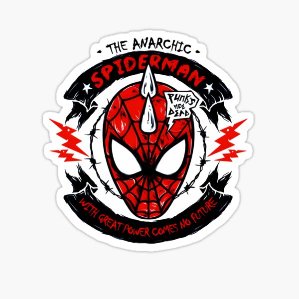 "spider punk Sticker" Sticker by DharianRobertoV | Redbubble