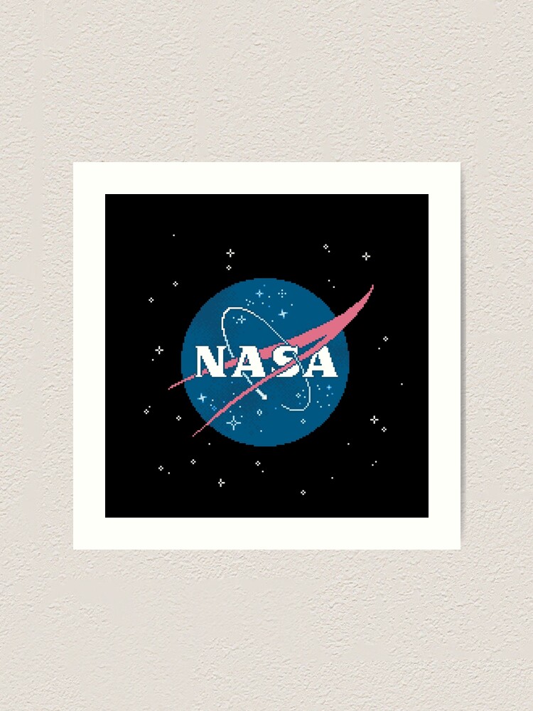 "NASA Meatball (Pixel Art)" Art Print by sp8cebit | Redbubble