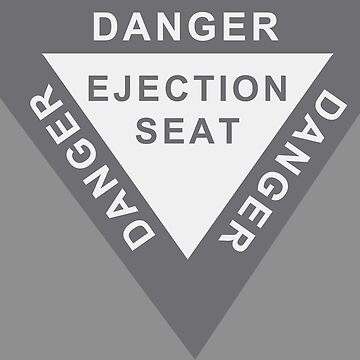 "Ejection Seat Danger Warning Sign Triangle - F35 Stealth Fighter Jet ...